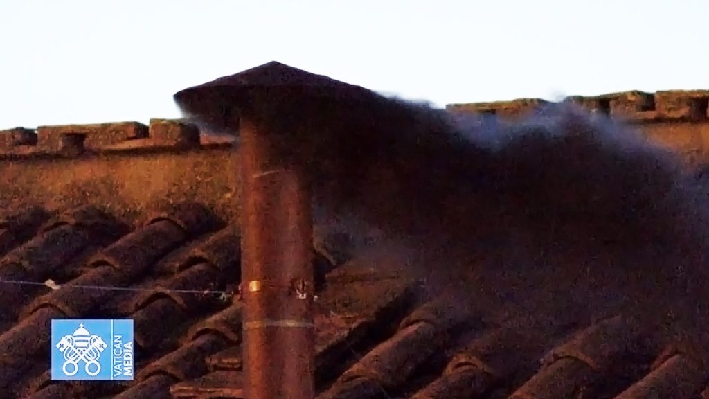 Vatican sends black smoke signal after first vote fails to elect new pope